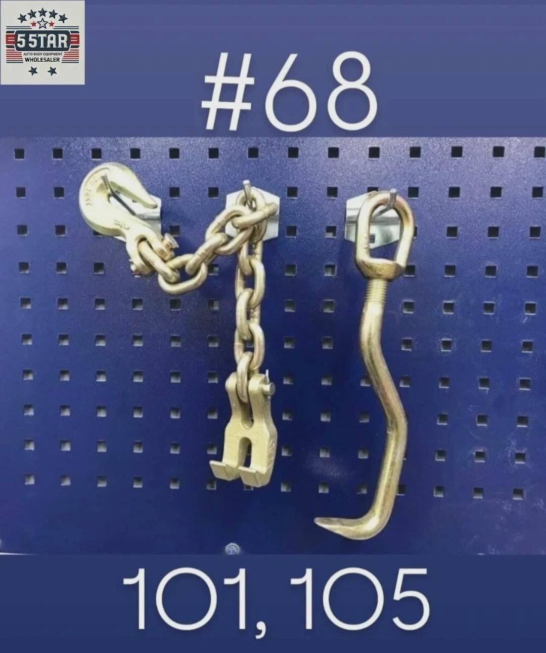 SET#68 Frame Machine Mo Clamp Style Flat Nose Metal L Shape Hook + Claw ...