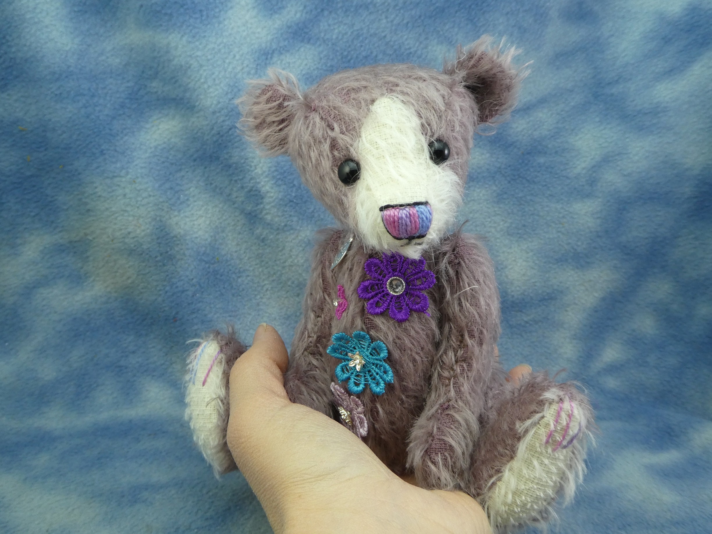 RESERVED Luxury Mohair Artist Sister Bears by Bramber Bears