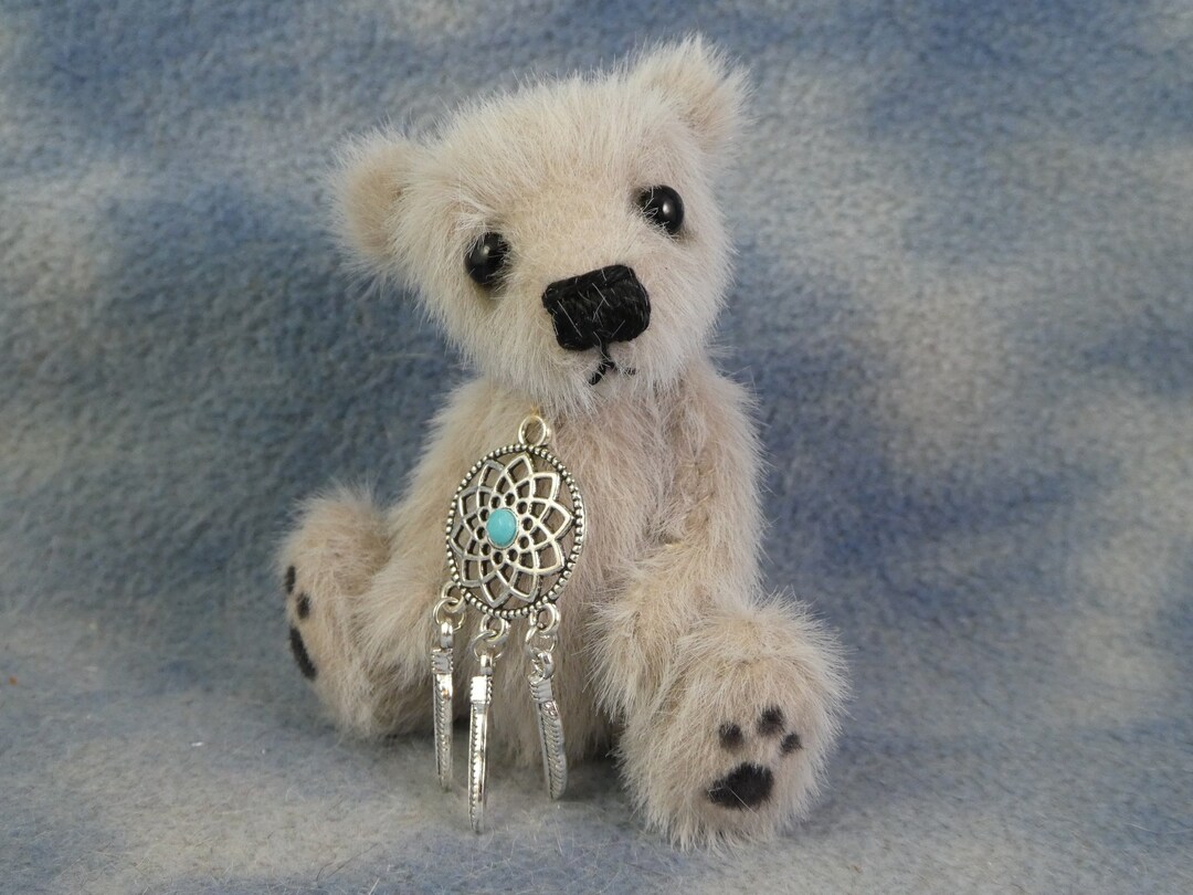 3 Adorable Tiny Miniature Artist Dreamcatcher Bear Bramber Bears Dante ...
