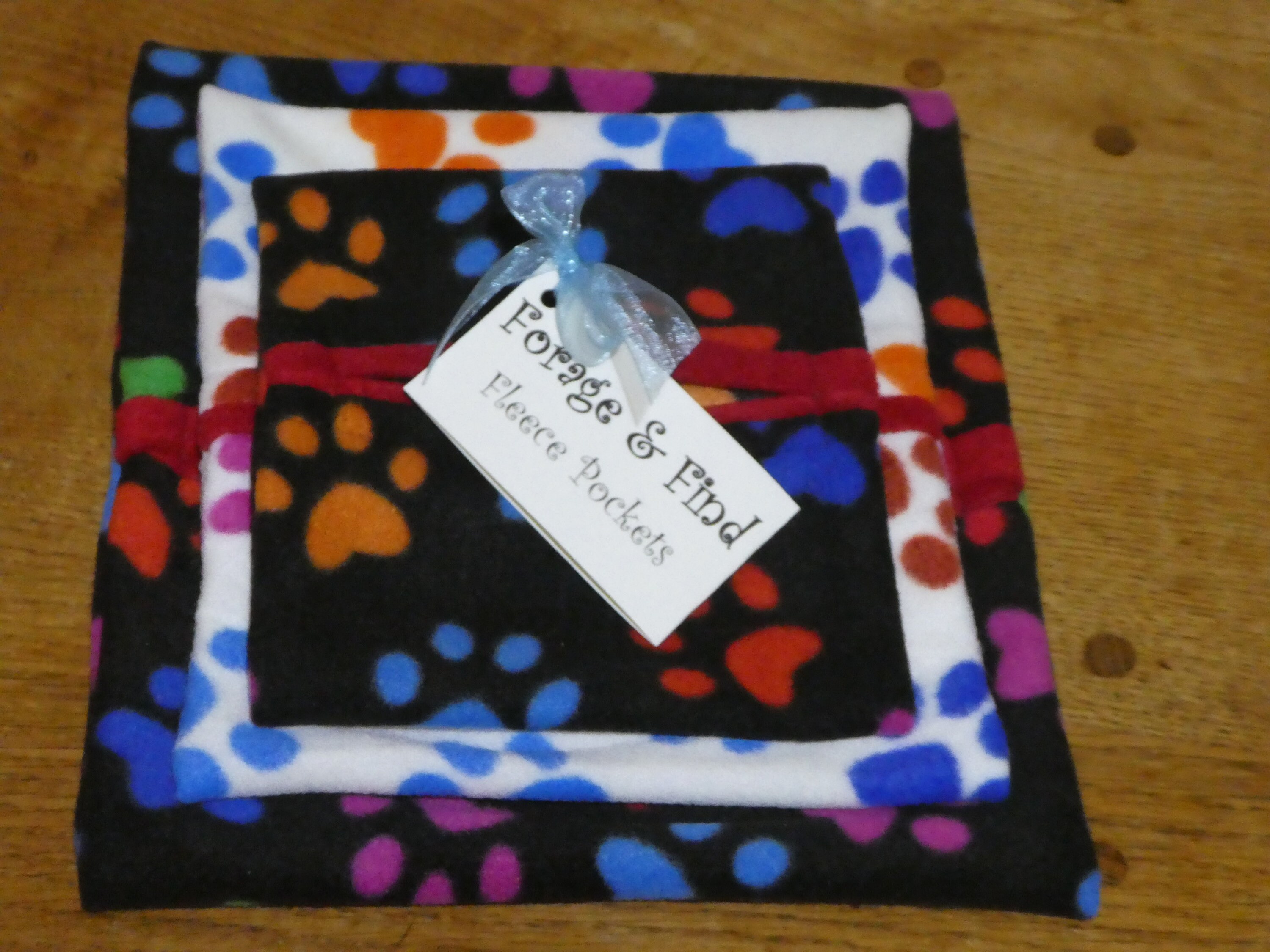 Dog Enrichment Game, Forage & Find Fleece Pockets, set of 3 suitable ...