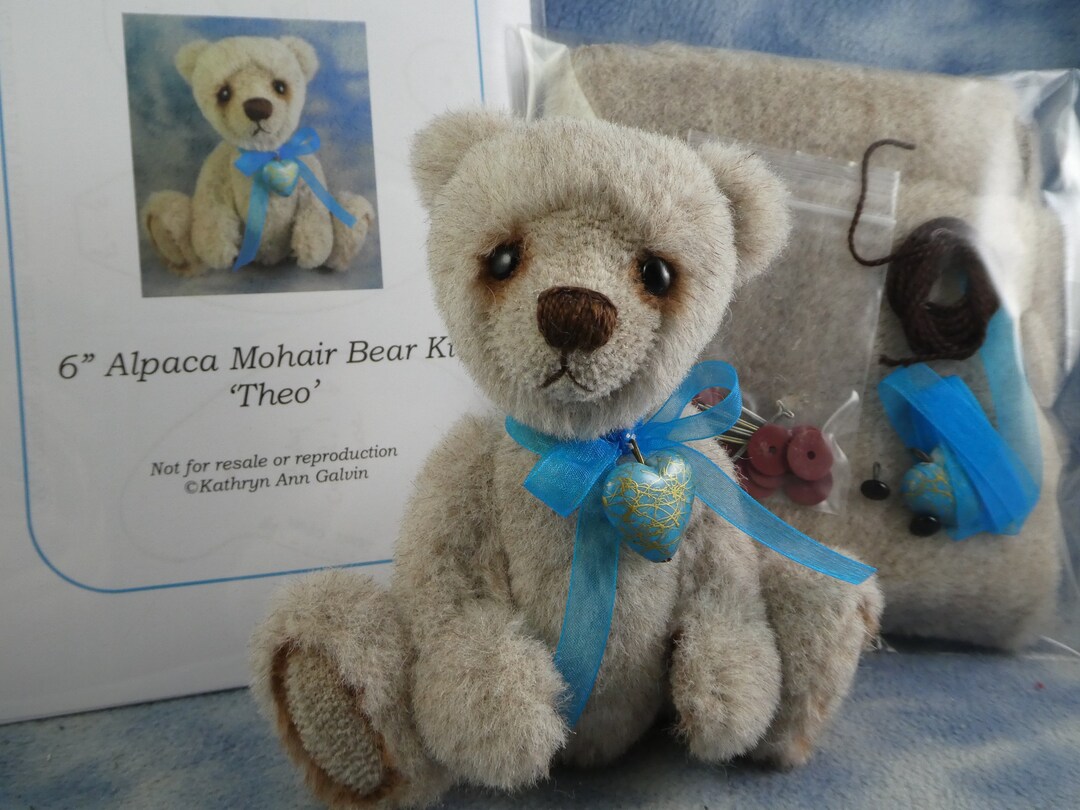 Complete Kit to Make Your Own 6 Jointed Bear 'theo' Bramber Bears Luxury Alpaca - Etsy