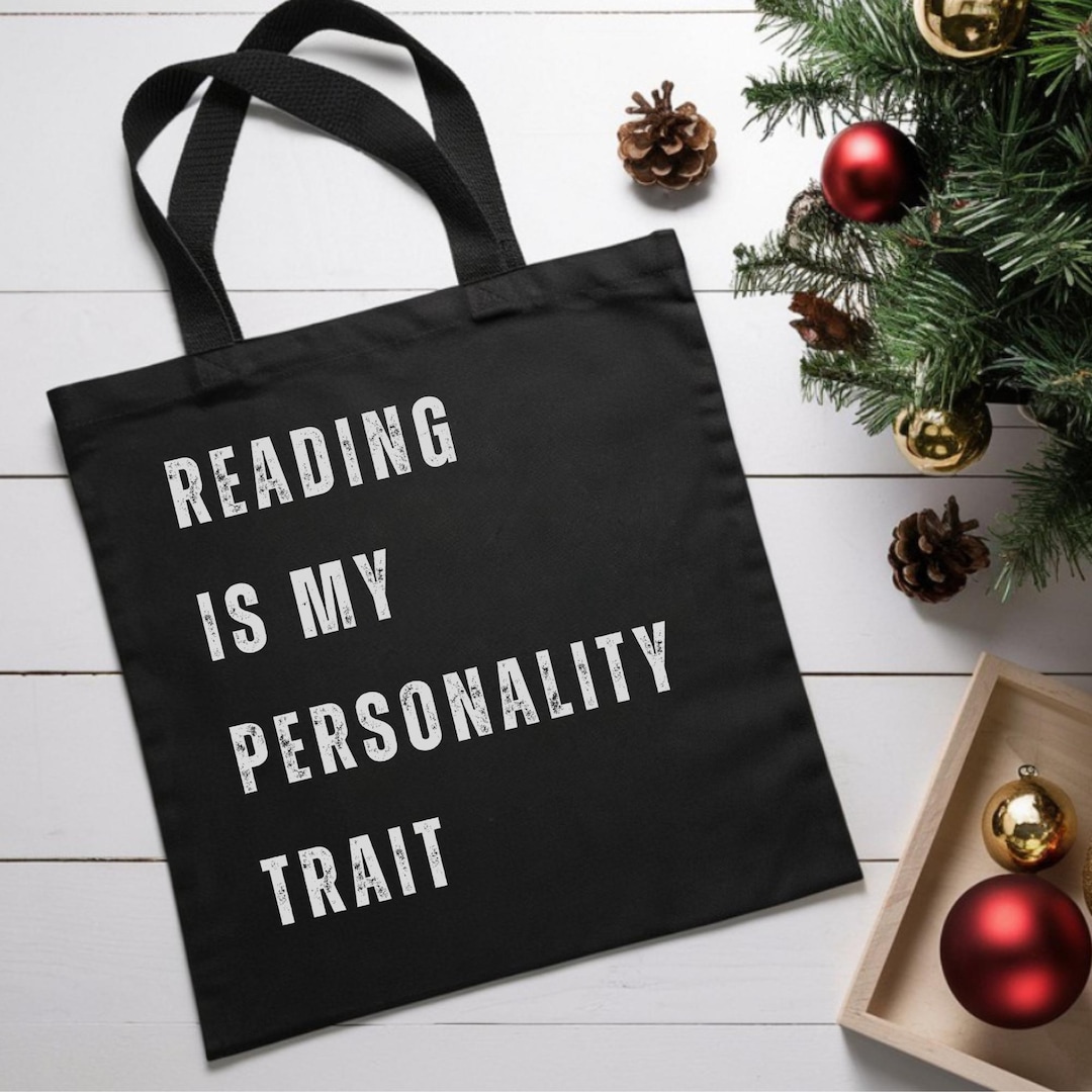 Book Lover Tote Bag Printable Design Giftable Reading Tote Literary ...