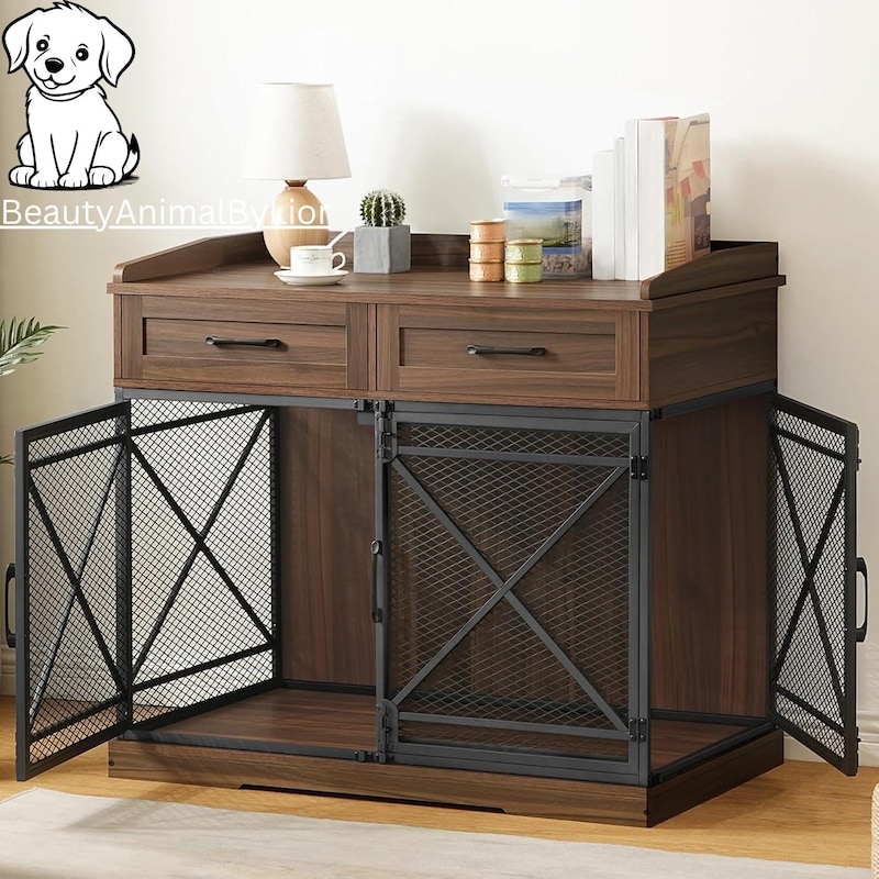 Triple Dog Crate - Etsy