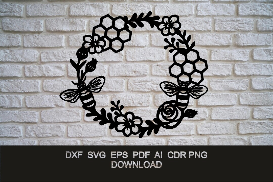 Beehive SVG DXF Cut File | Laser CNC Plasma Waterjet Vector Design ...