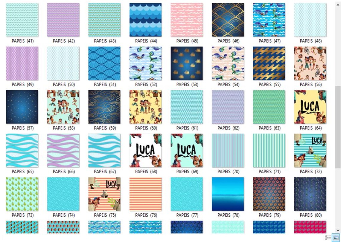 Luca Digital Paper, Luca PNG, Luca Clipart, Luca Alphabet, Luca ...