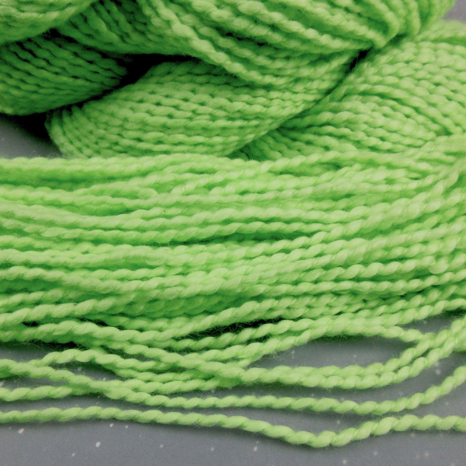 Cascade Yarns Luna Solids, Textured Cotton Yarn, Lime Green, Rare ...