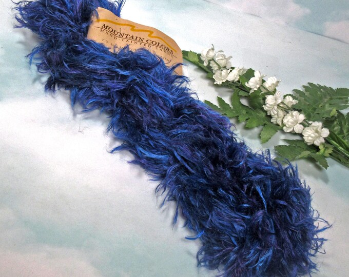 Mountain Colors Wooly Feathers Yarn, Hand Dyed Bulky Eyelash Yarn ...