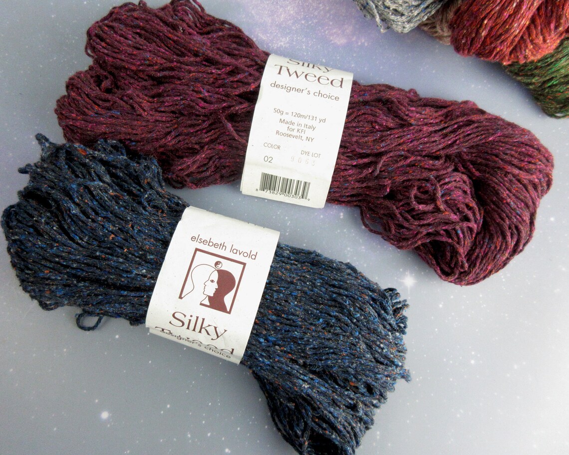 Elsebeth Lavold Silky Tweed Yarn, DK Weight, Garment Amounts in Many ...