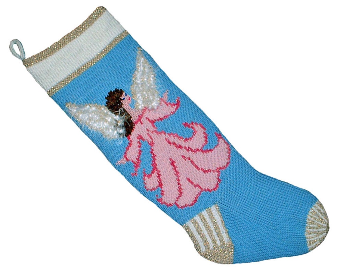 Knitting Pattern PDF Christmas Stocking Elegant Angel - Etsy