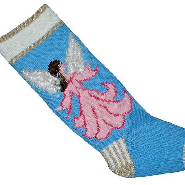 Angel Christmas Stocking Knitting Pattern - Etsy