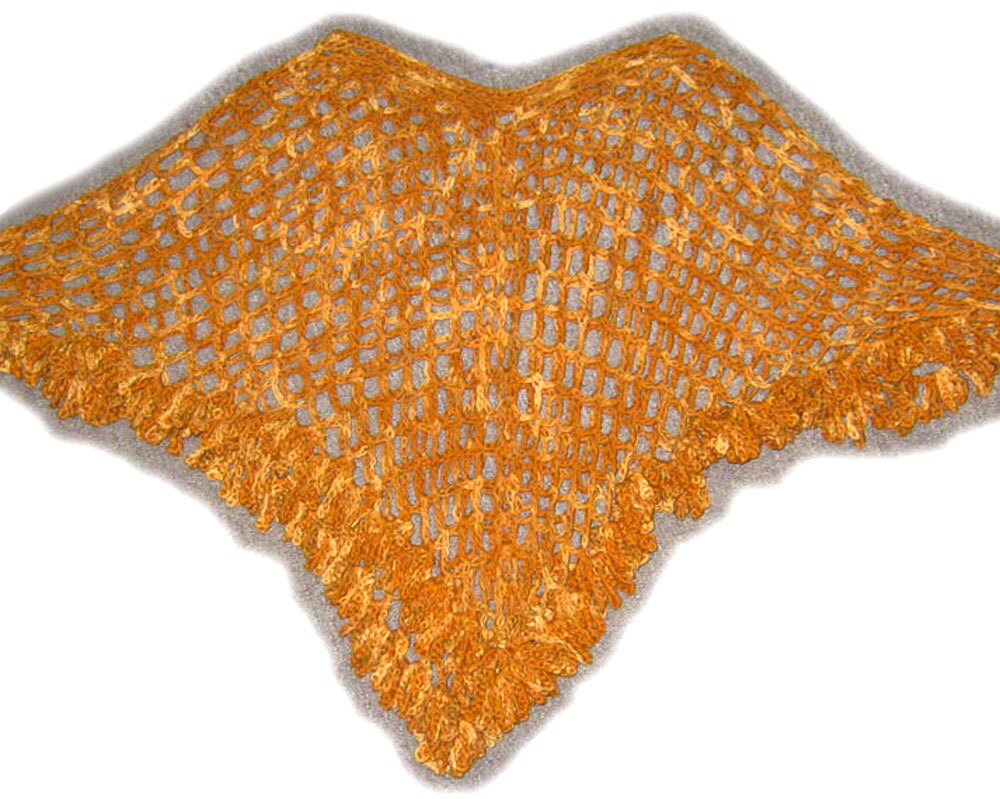 Hand Crochet Pattern Lacy Crocheted Mesh Poncho Crochet - Etsy