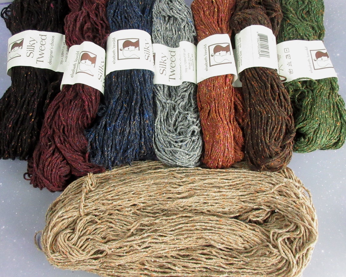 Elsebeth Lavold Silky Tweed Yarn, DK Weight, Garment Amounts in Many ...