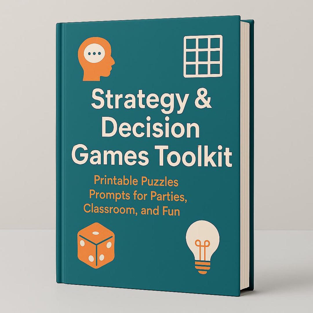 Printable Strategy and Puzzle Game Prompt Pack With Ai-enhanced Group ...