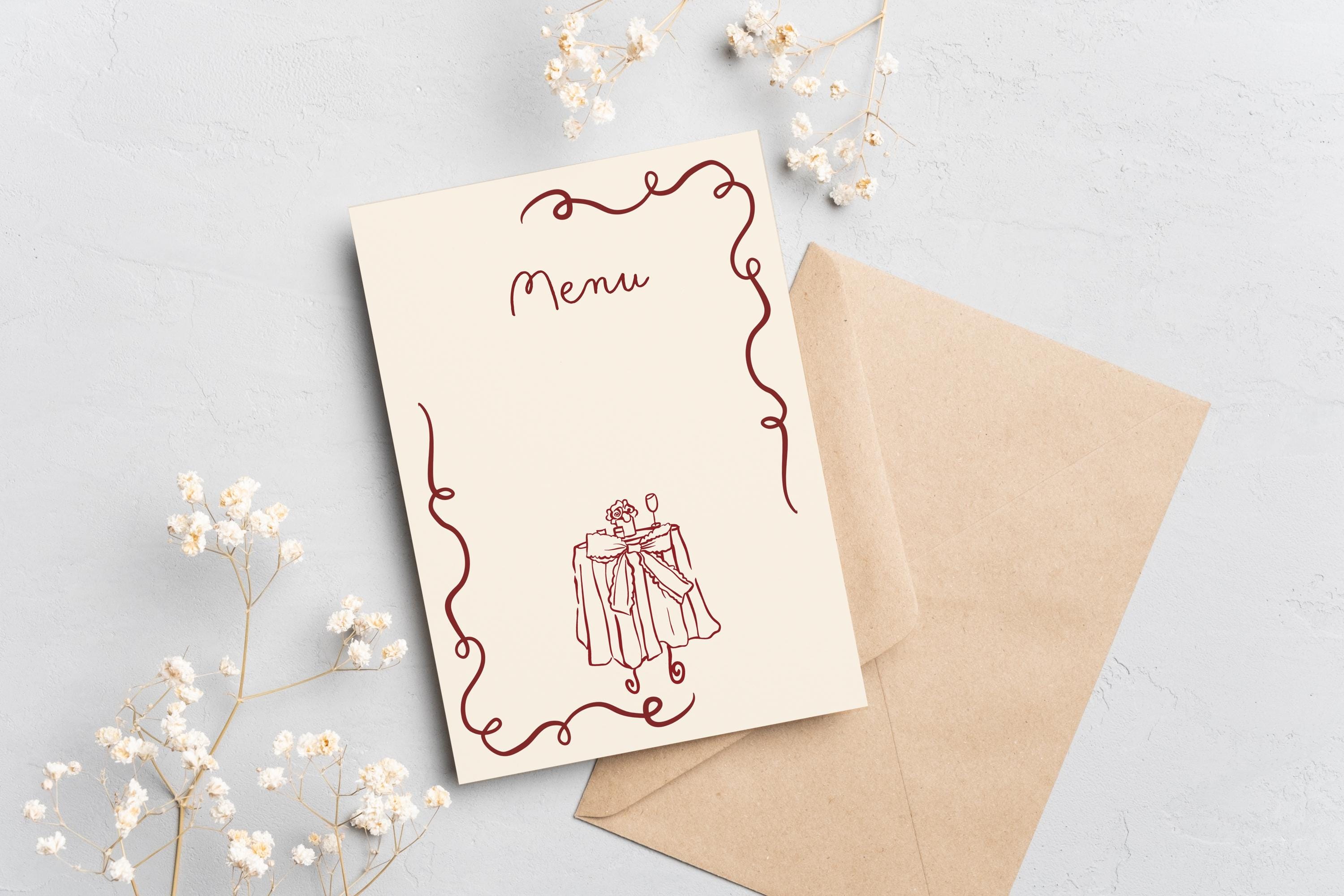 Coastal Italian Food Menu Template | Editable Canva Download |green ...