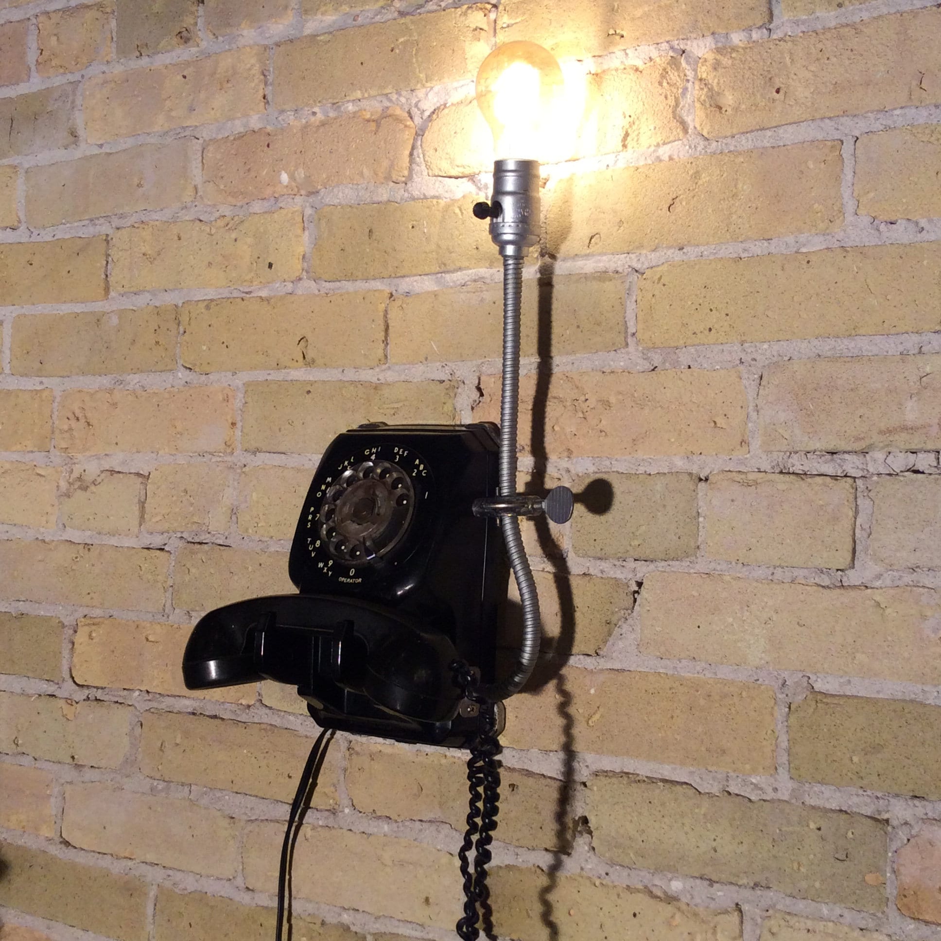Crab Claw Phone Light, Vintage Stromberg Carlson Wall Phone, Industrial ...