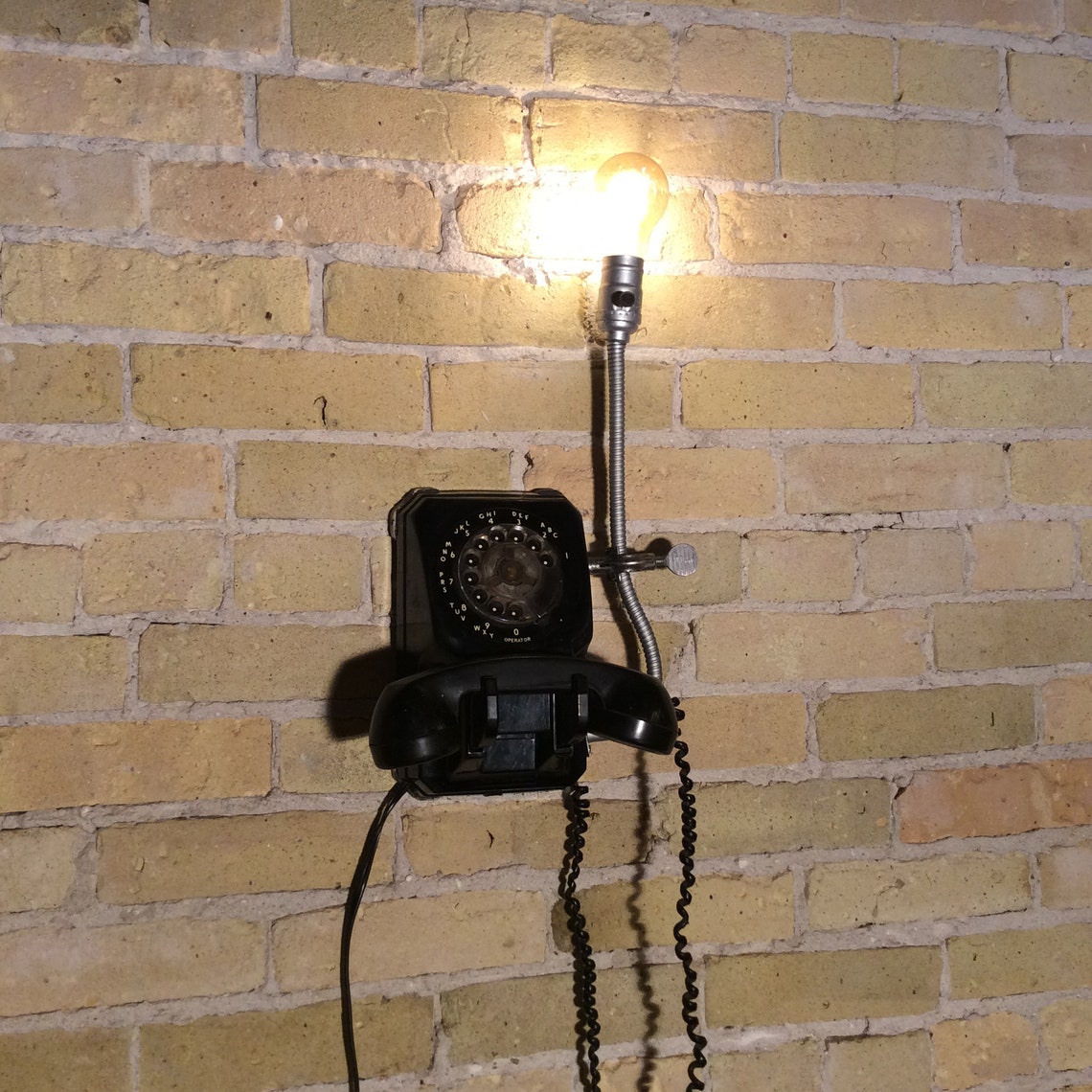 Crab Claw Phone Light, Vintage Stromberg Carlson Wall Phone, Industrial ...