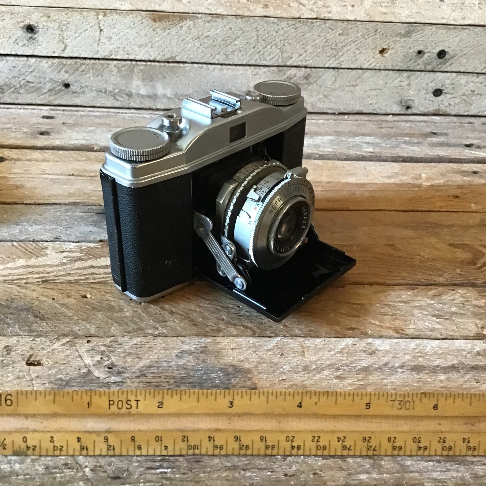 Agfa Solinette Ii-fold Out Camera Prontor-sv Lens Classic Bellows Fold ...