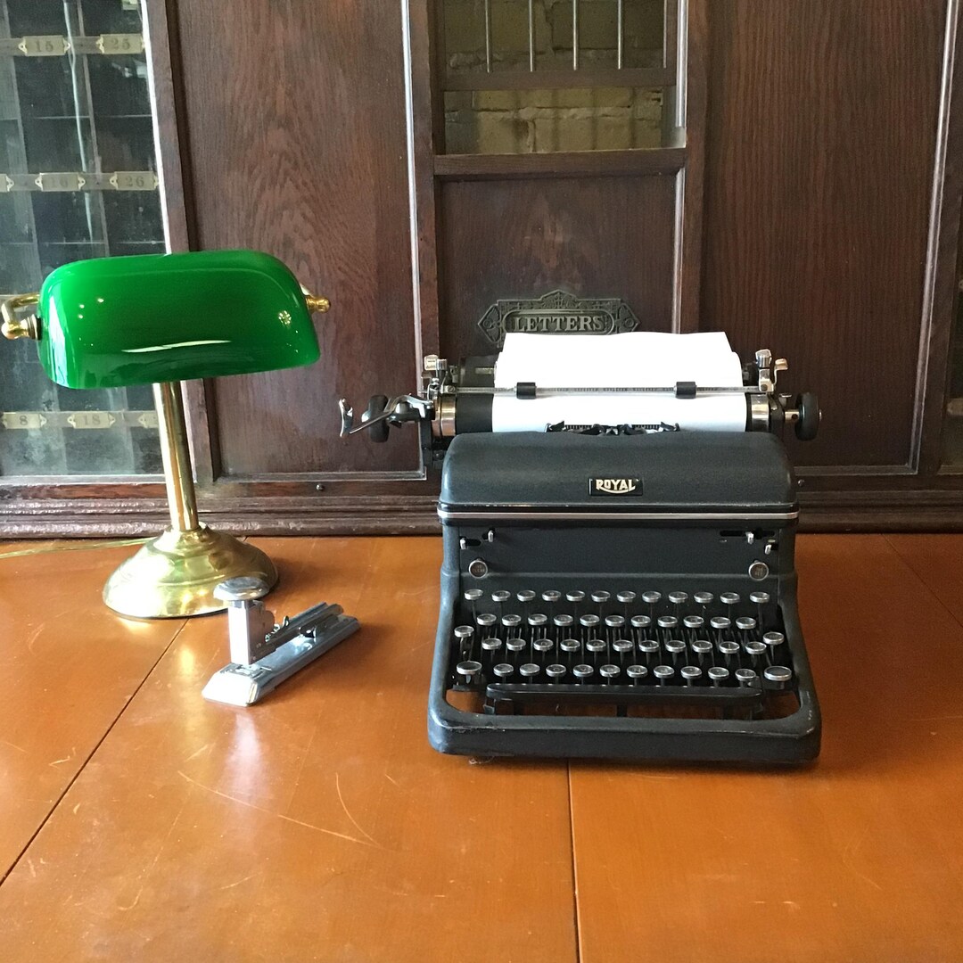 Royal Office Manual Typewriter, Previously Owned by the Badger ...