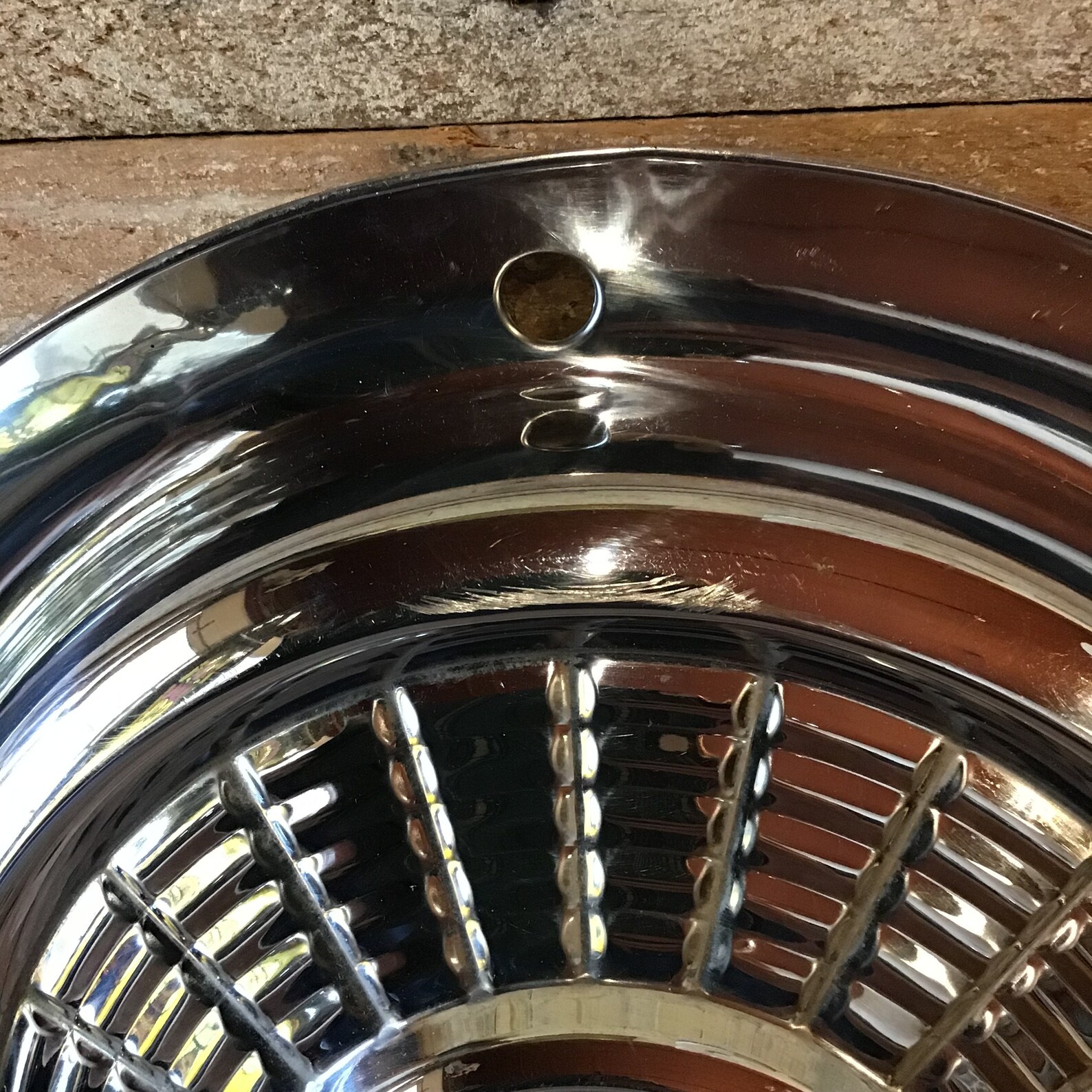 Complete Set of Four 1957 Nash Rambler Hubcaps Polished Chrome, Vintage ...