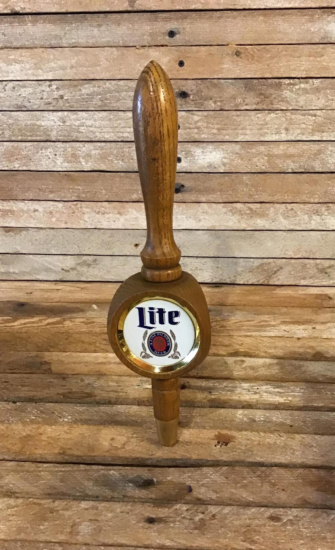 Miller Light Beer Tap Handle, Vintage Bar Ware . Vintage Keg Tapper 12 ...