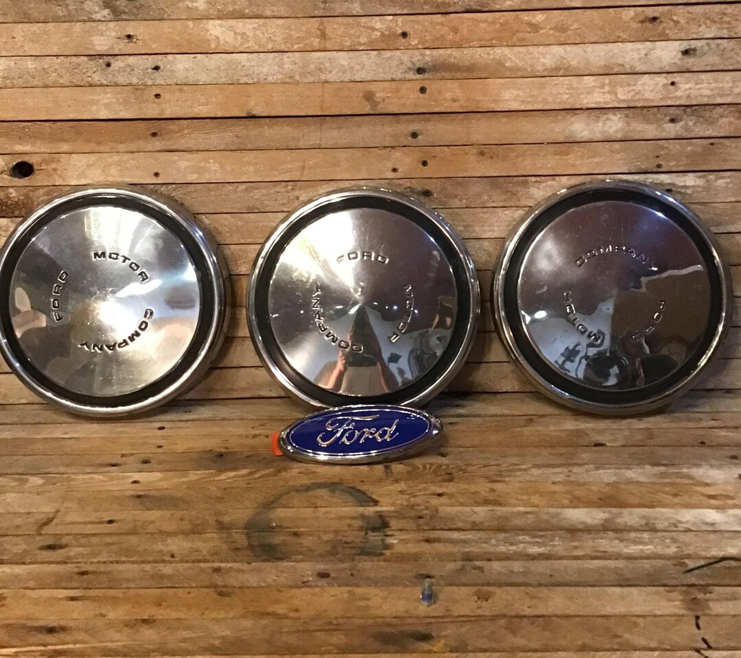 Ford Vintage Polished Metal Hubcap 1968 to 1973. Good Condition. Car ...