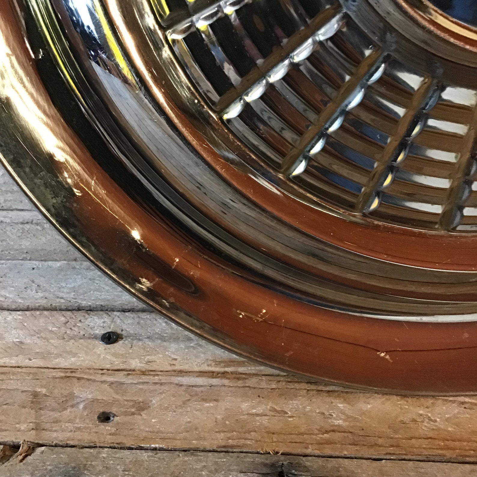 Complete Set of Four 1957 Nash Rambler Hubcaps Polished Chrome, Vintage ...