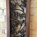 Framed Wrought Iron Scroll Work, Decorative Roses and Leaves on Vines ...