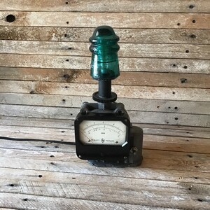 Desk Lamp LED Bulb. Aqua Hemingray Glass Insulator Hewlett-packard ...