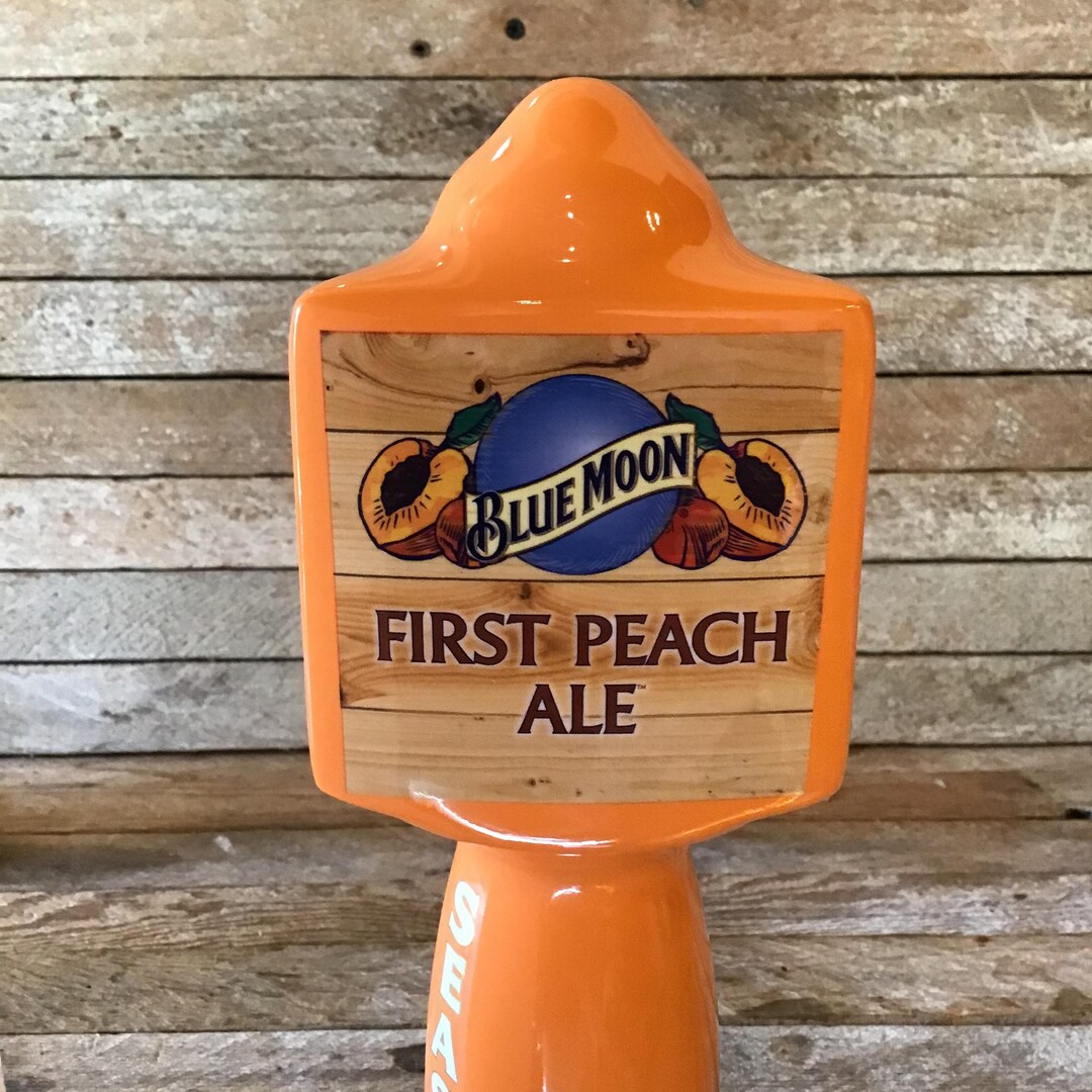 Blue Moon First Peach Ale Beer Tap Handle, Vintage Bar Ware. Vintage ...