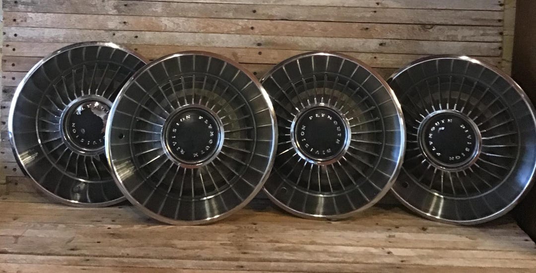 Plymouth Fury or Satellite Hubcaps Polished Chrome, Hubcaps. Very Good ...