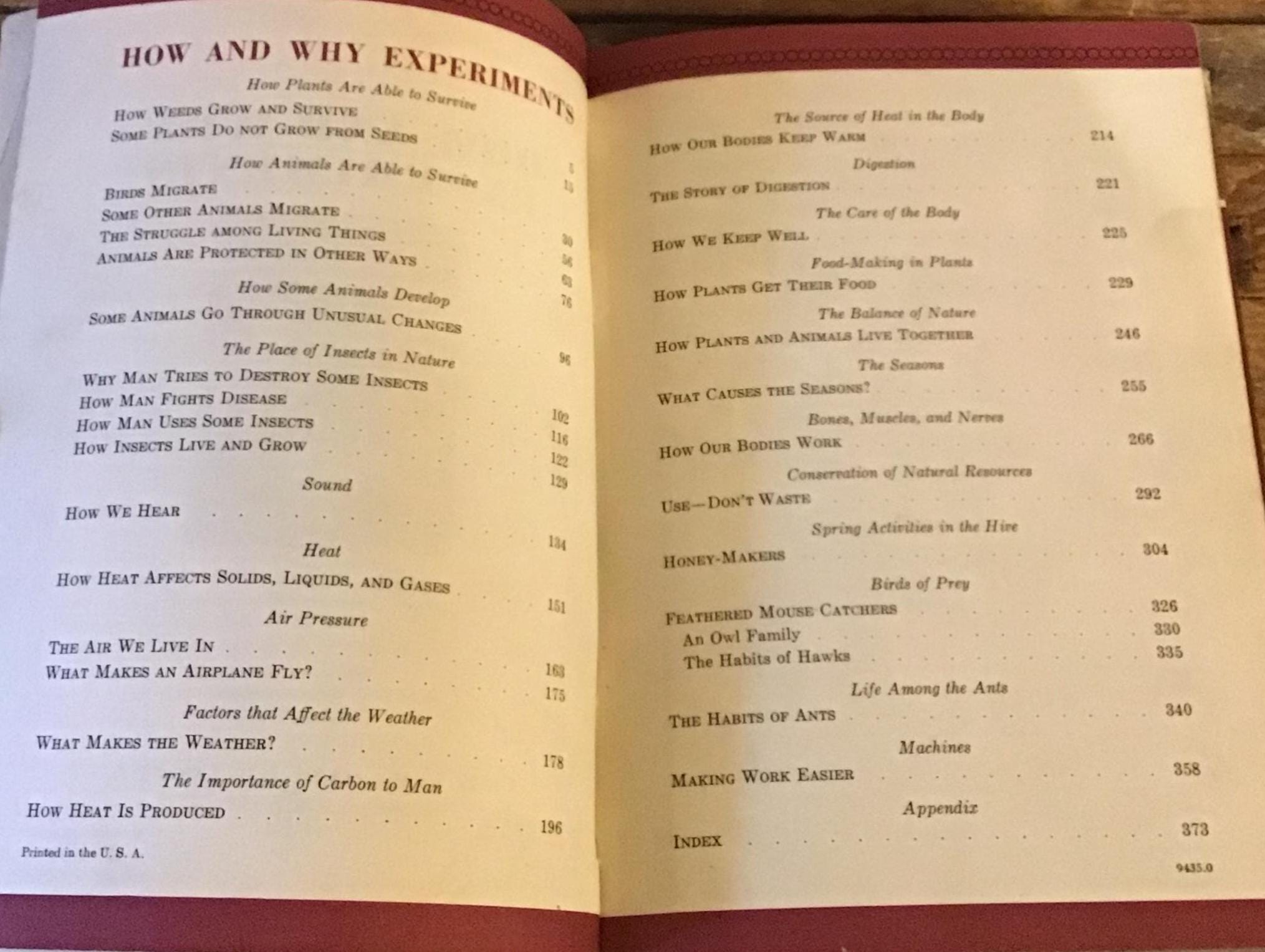 How and Why Experiments by L.w.singer Co 373 Page Elementary School ...