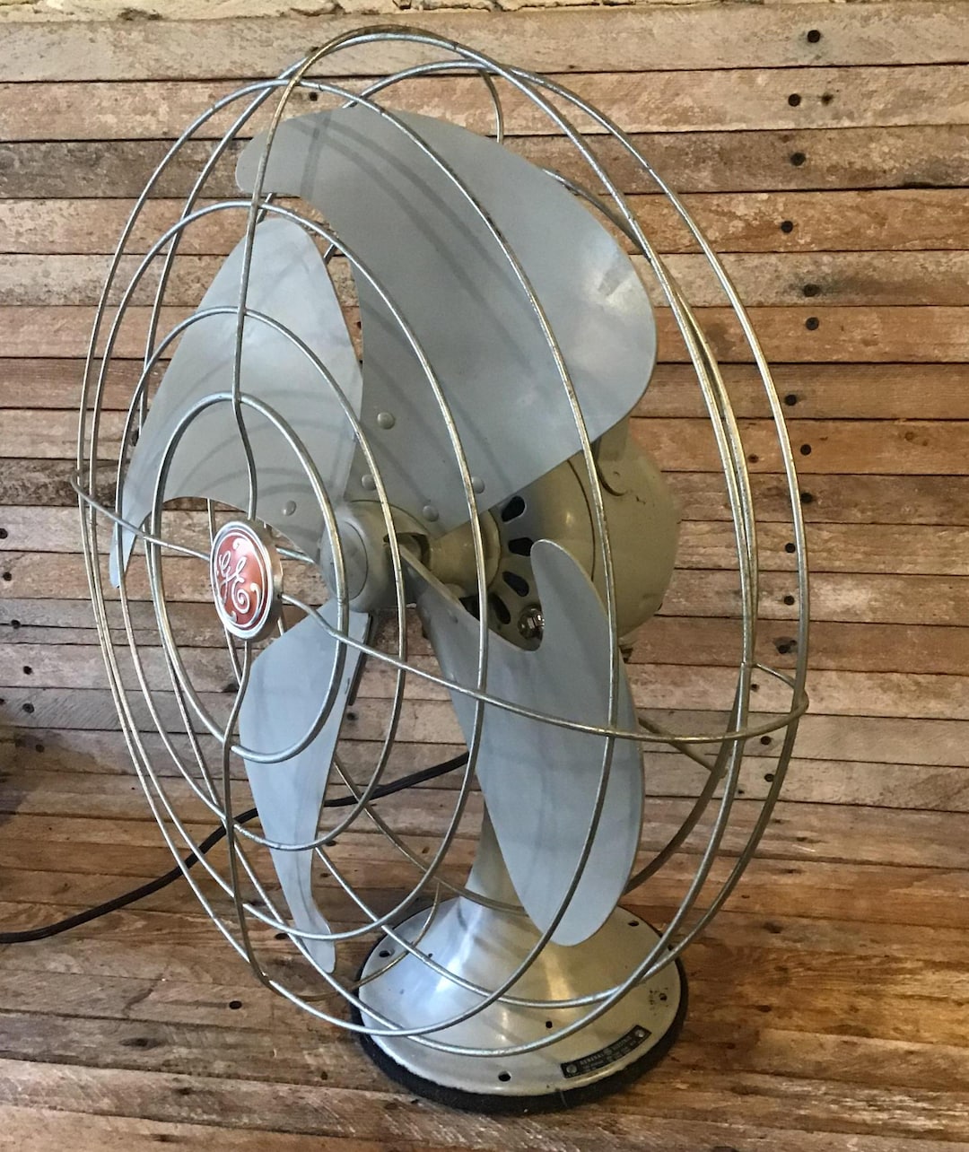 GE Vortalex 3 Speed Desk Fan With Open Cage Design. Lubricated Cleaned ...