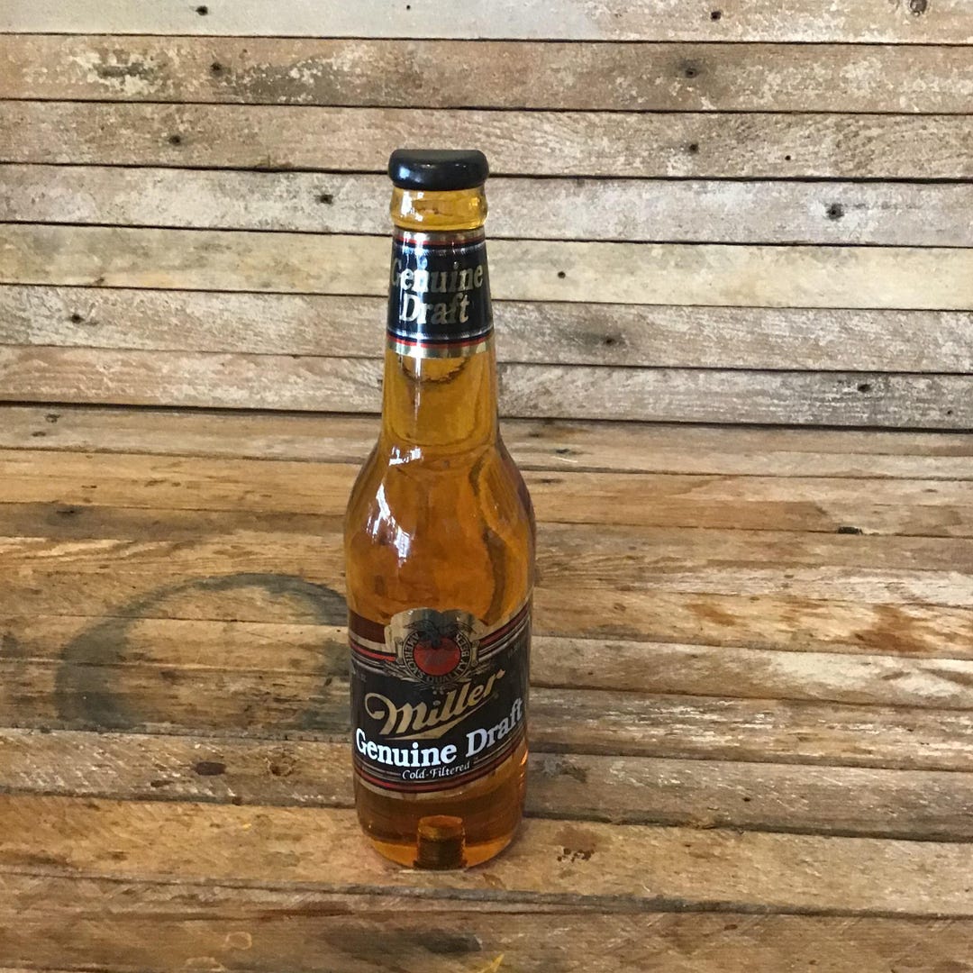 Miller Genuine Draft Beer Tap Handle, Figural Beer Bottle Bar Ware ...