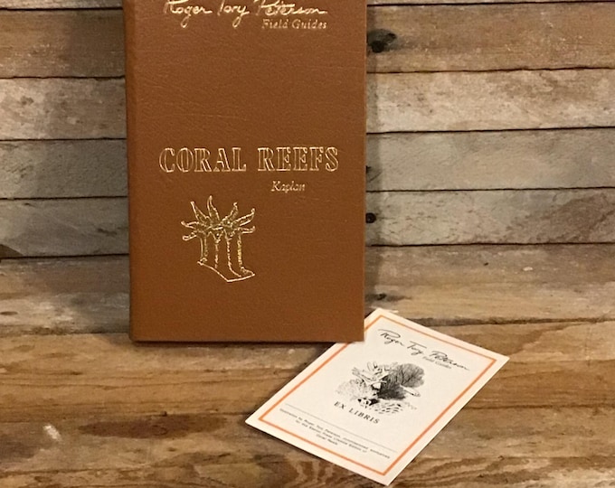 Petersons ‘coral Reefs’ Field Guide, Leather Bound 50th Anniversary ...