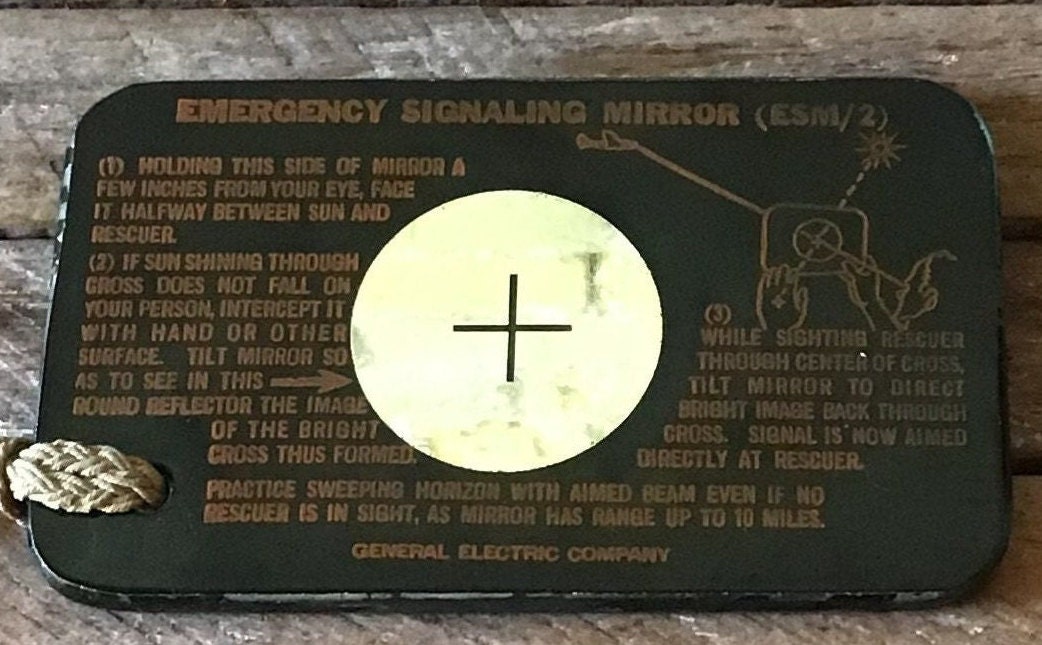 Vintage WW II Era Emergency Signaling Mirror ESM 2 Made by the General ...