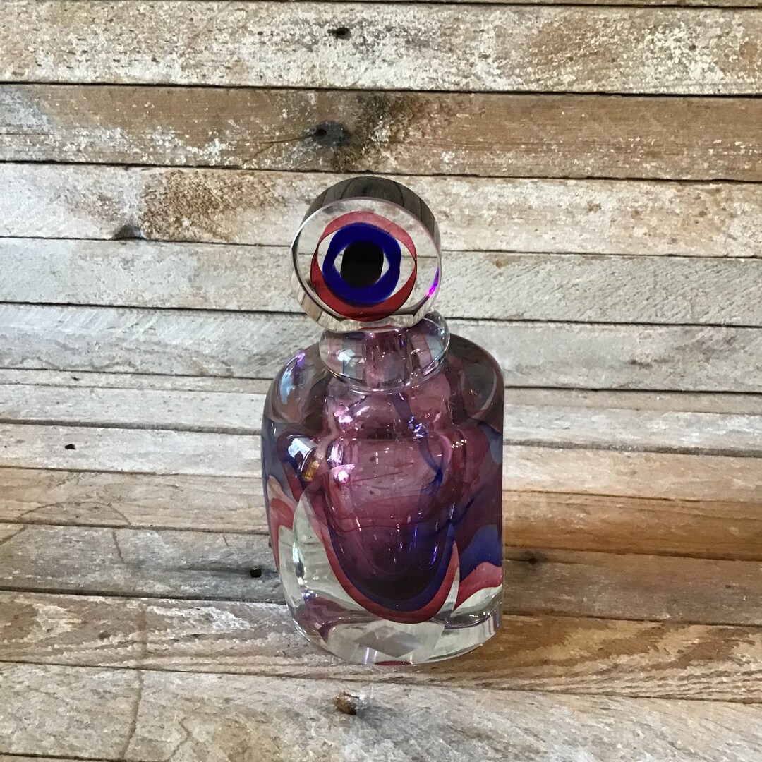 Fifth Avenue Perfume Bottle With Stopper, Beautiful Cut Away Crystal ...