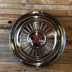 Complete Set of Four 1957 Nash Rambler Hubcaps Polished Chrome, Vintage ...