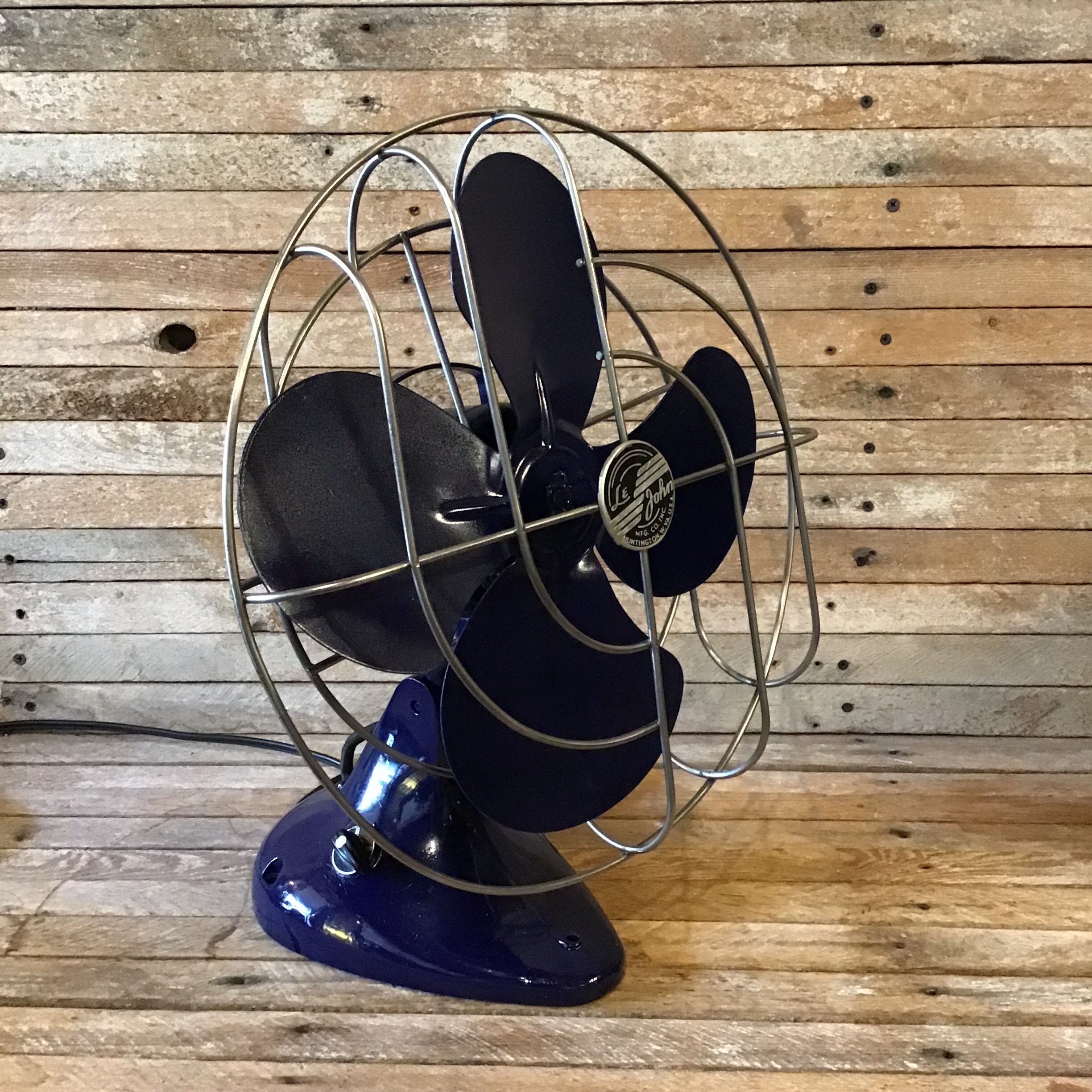 Le John 3 Speed Desk Fan. Open Cage Design. Lubricated Cleaned and ...