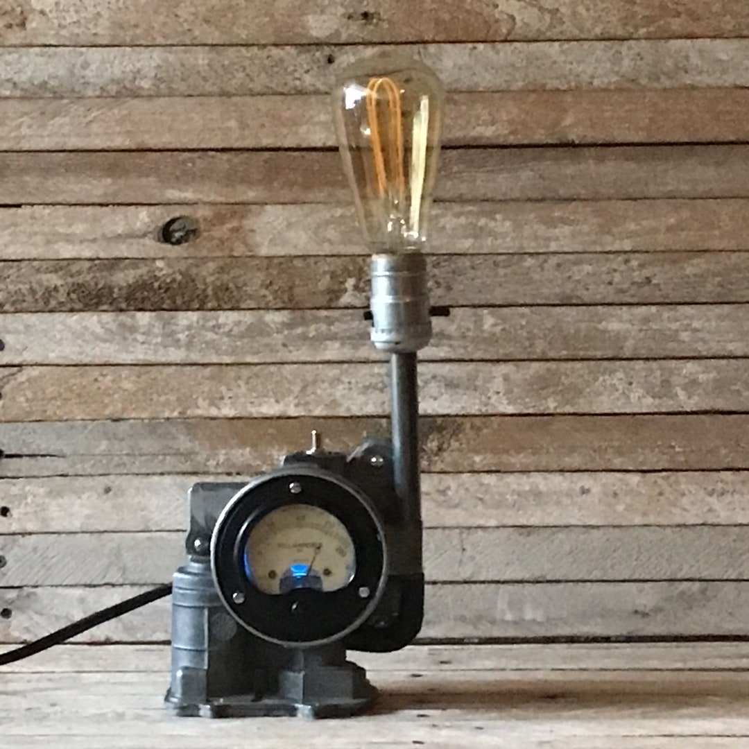Truck Engine Air Intake and Gauge Light Steampunk Industrial Upcycled ...
