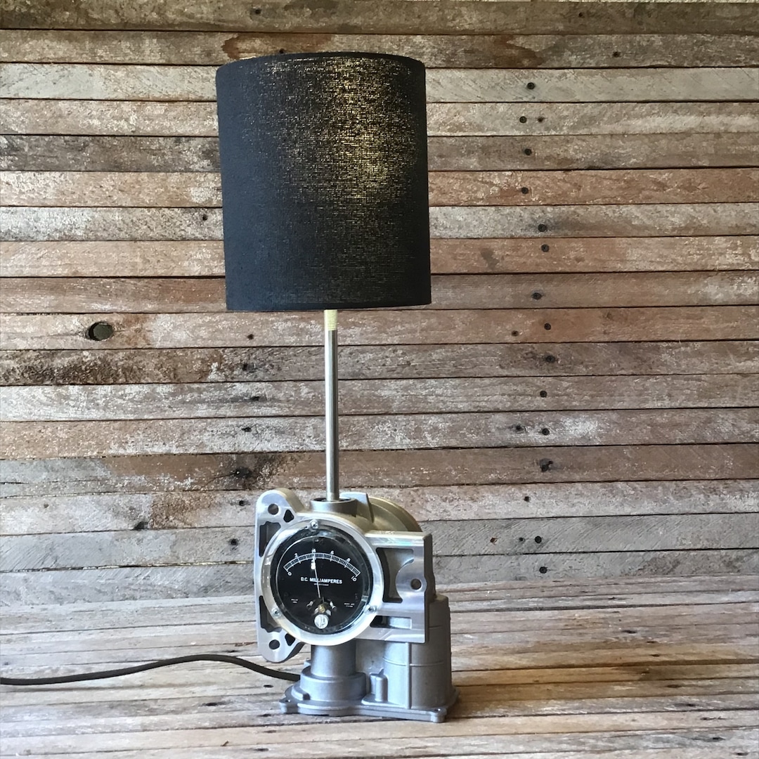 Truck Engine Air Intake and Gauge Light Steampunk Industrial Upcycled ...