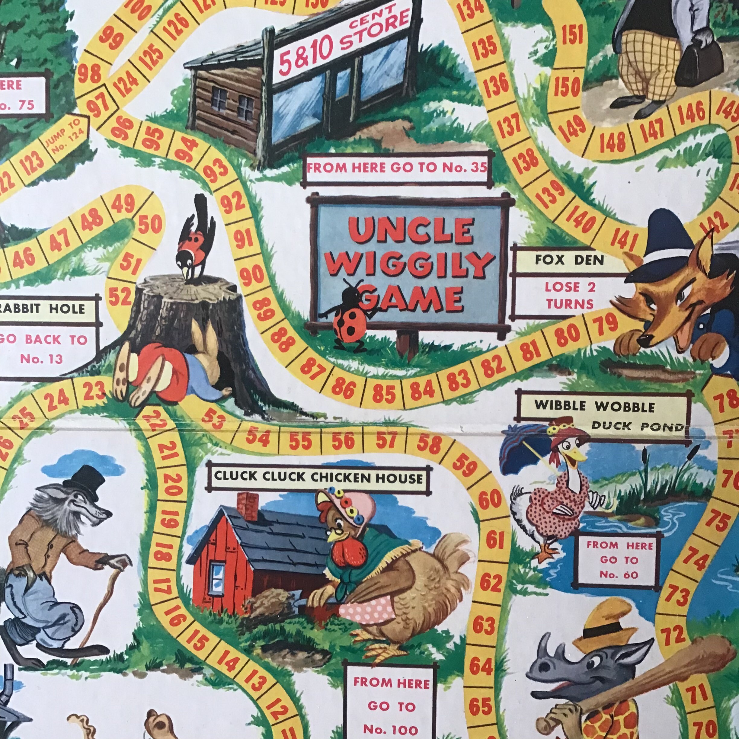 Framed Vintage Game Board for Multiple Games, Bold Bright Graphics ...