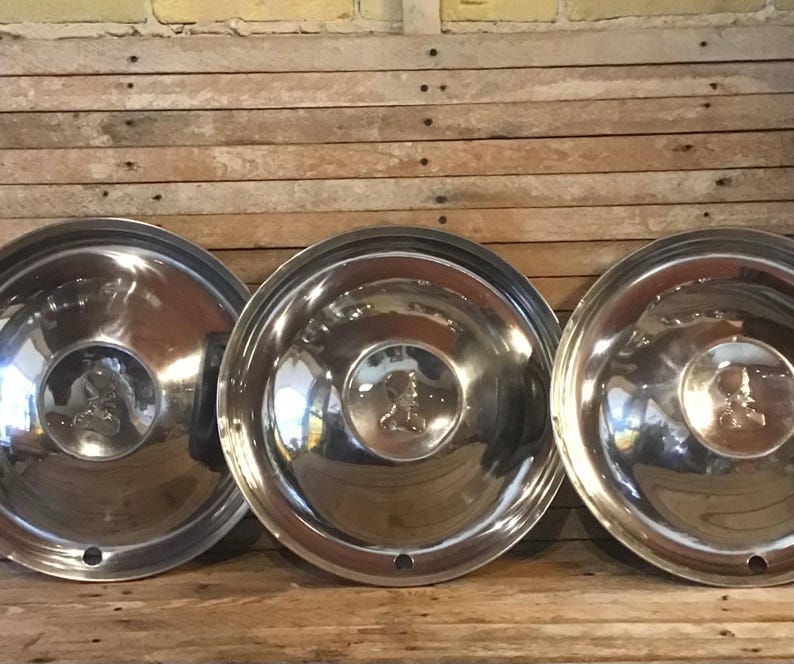 Desoto Deluxe Hubcaps, Vintage Wheel Covers. 1949 to 51 Automotive Car ...