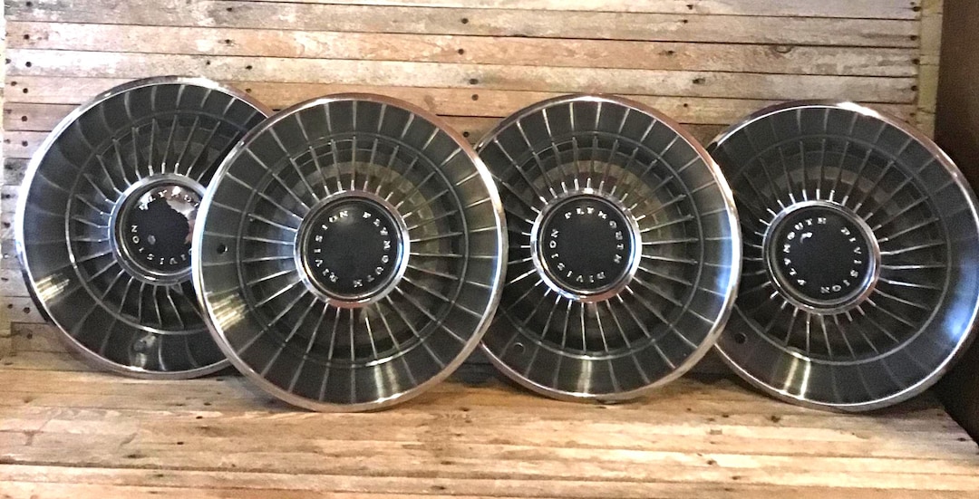 Plymouth Fury or Satellite Hubcaps Polished Chrome, Hubcaps. Very Good ...