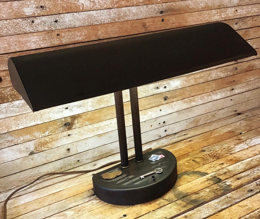 Desktop Task Light, Semi Circular Base With Pen Slots and Indents for ...