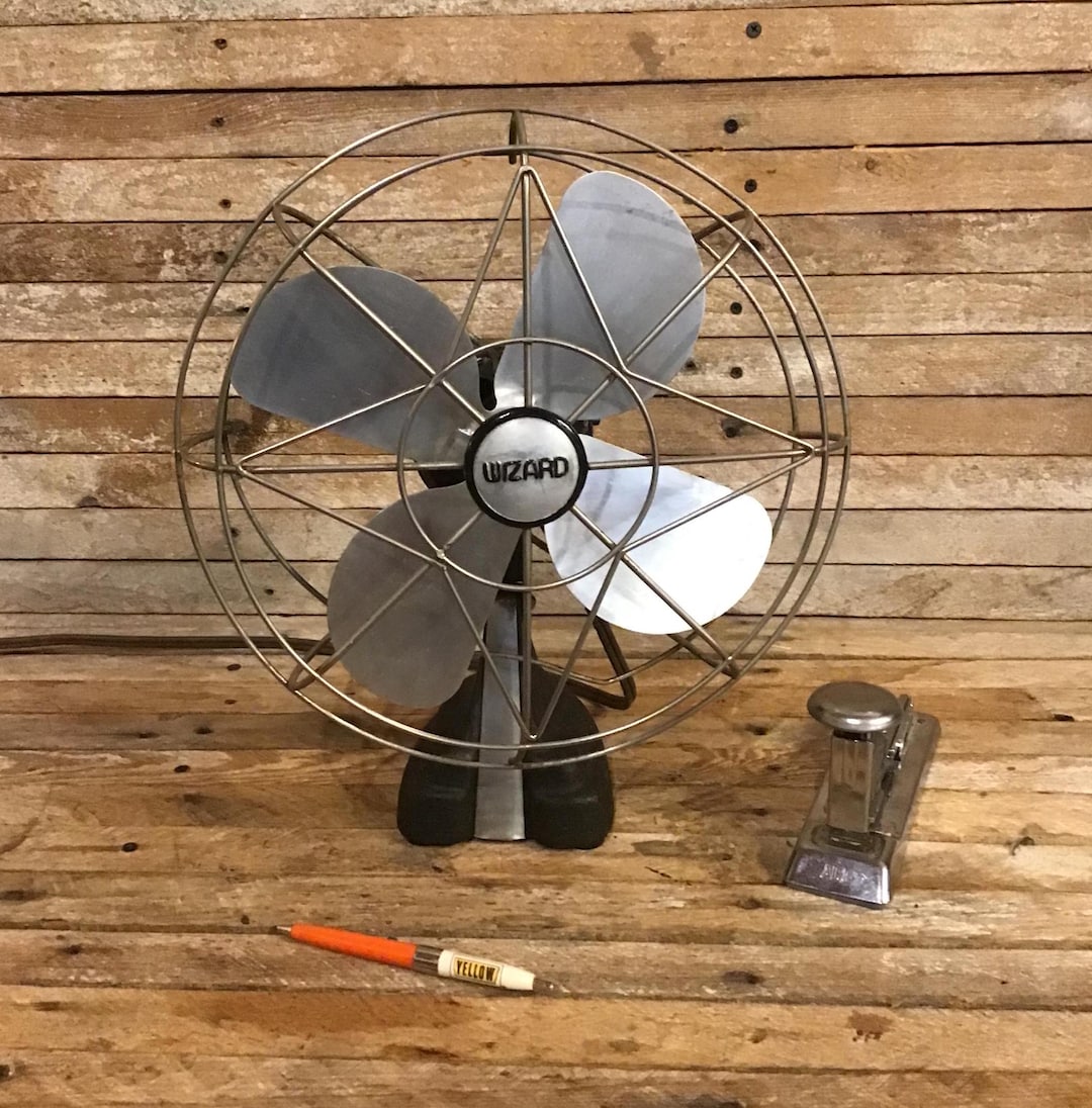 Wizard Fan, Model 105j60 Four Blade Single Speed Oscillating Fan ...