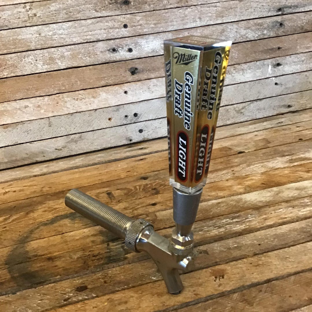 Miller Genuine Draft Light Beer Tap Handle With Spigot, Bar Ware ...