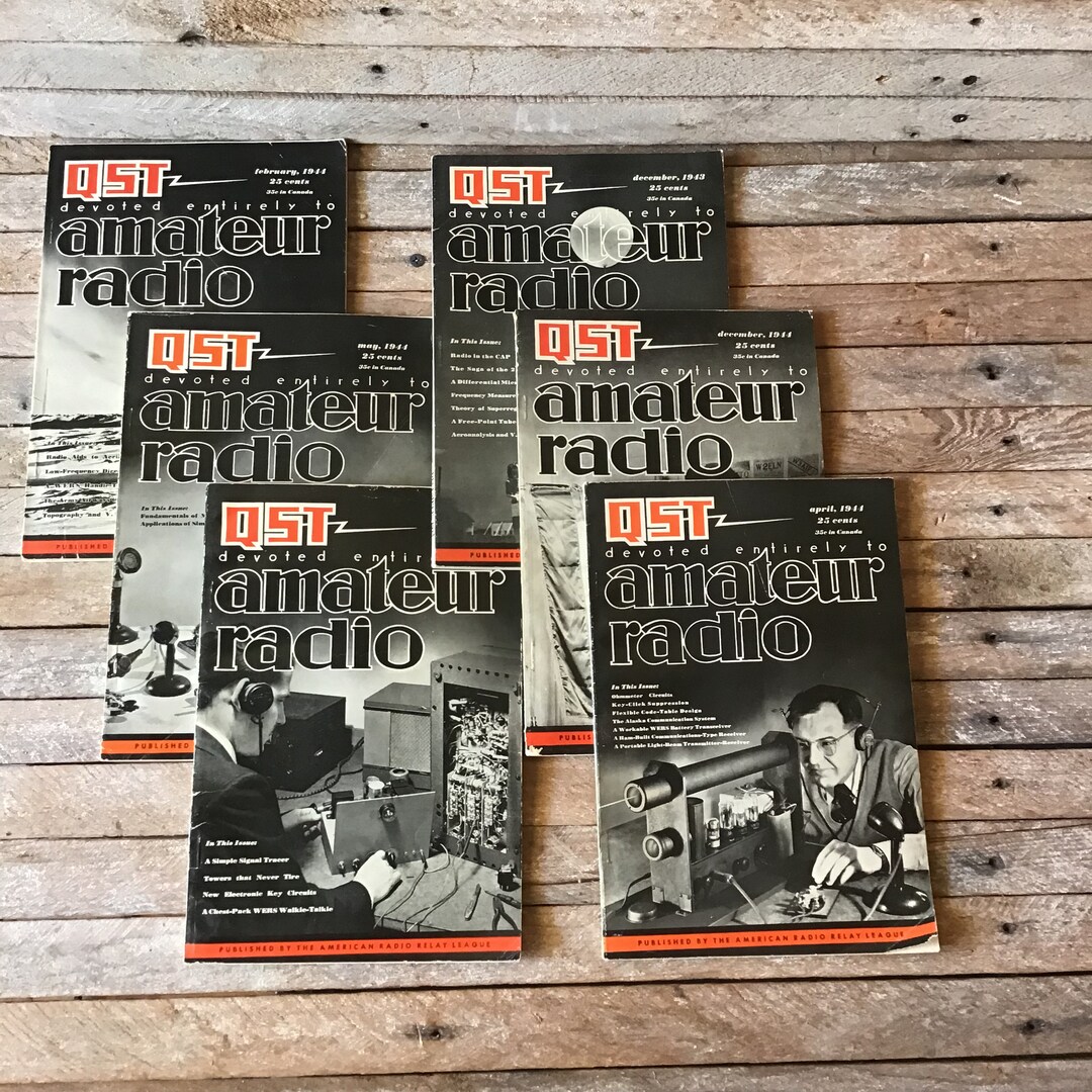 Vintage QST Amateur Radio Magazine Ham Radio Technical Specs How to ...