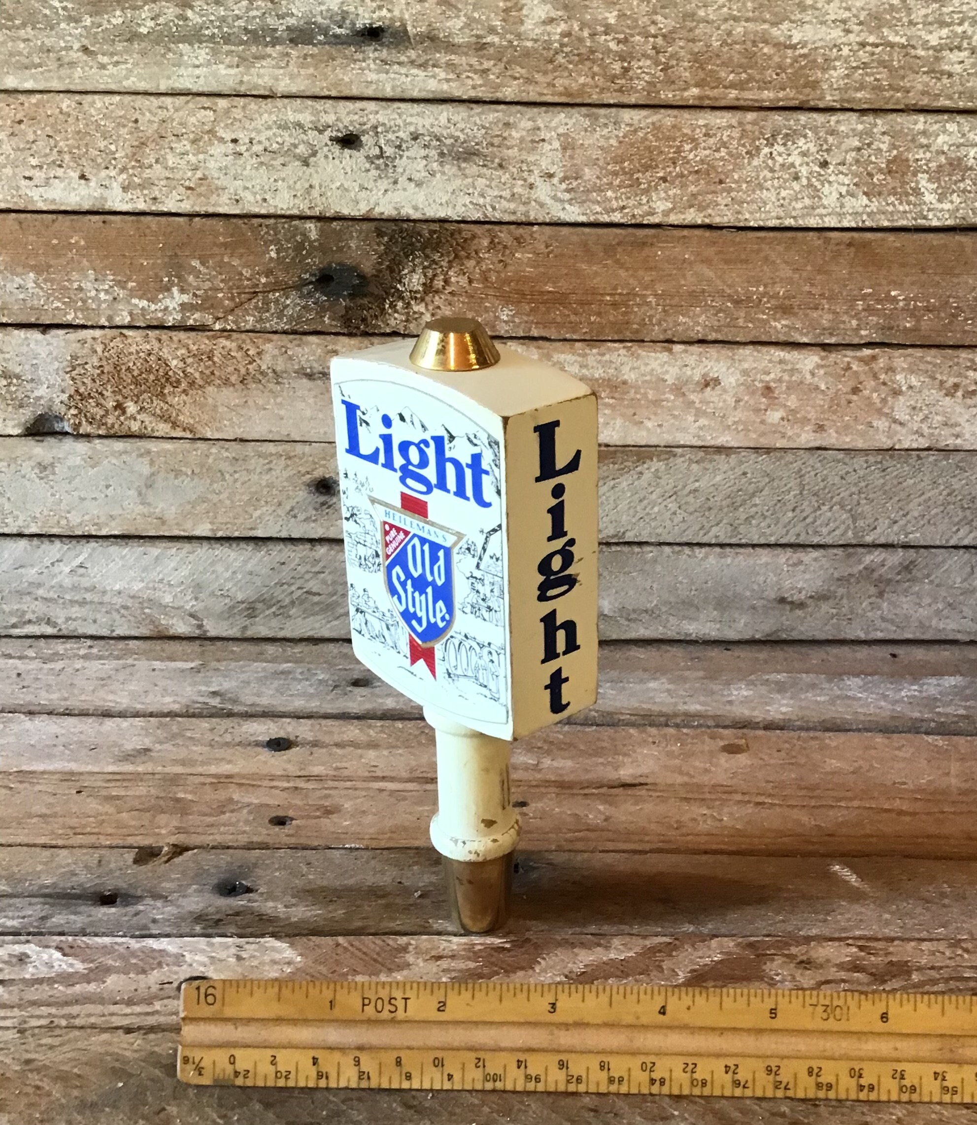 Heilemans Old Style Light Beer Tap Handle, Vintage Bar Ware. Vintage ...