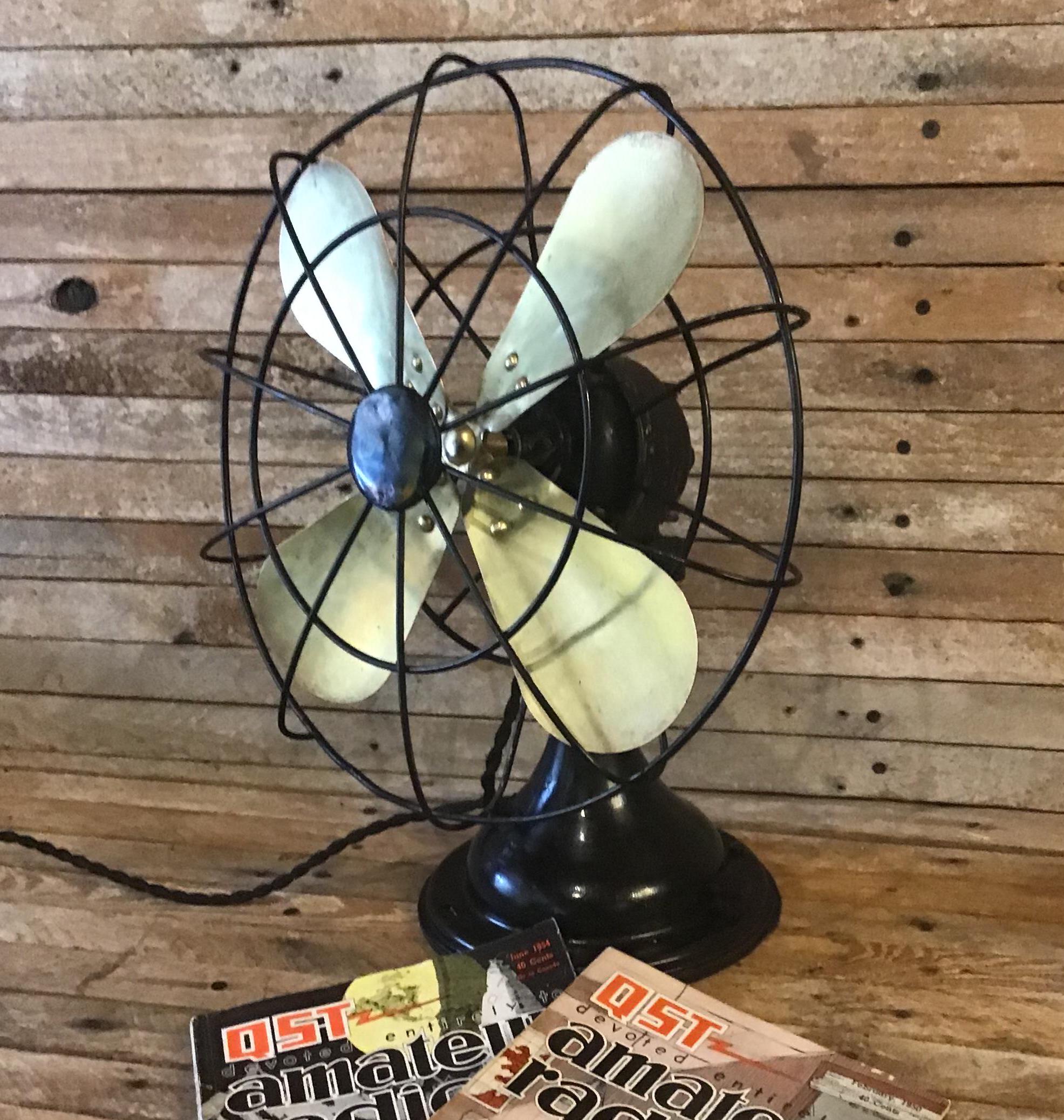 Westinghouse Brass Blade Fan 3 Speed Classic 1920s Styling. Deco Era 4 ...
