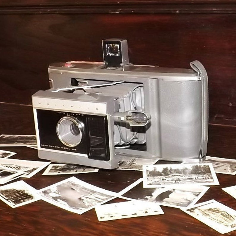 Vintage Polaroid Folding Camera J 66 Pop up Flash, Instant Pictures ...
